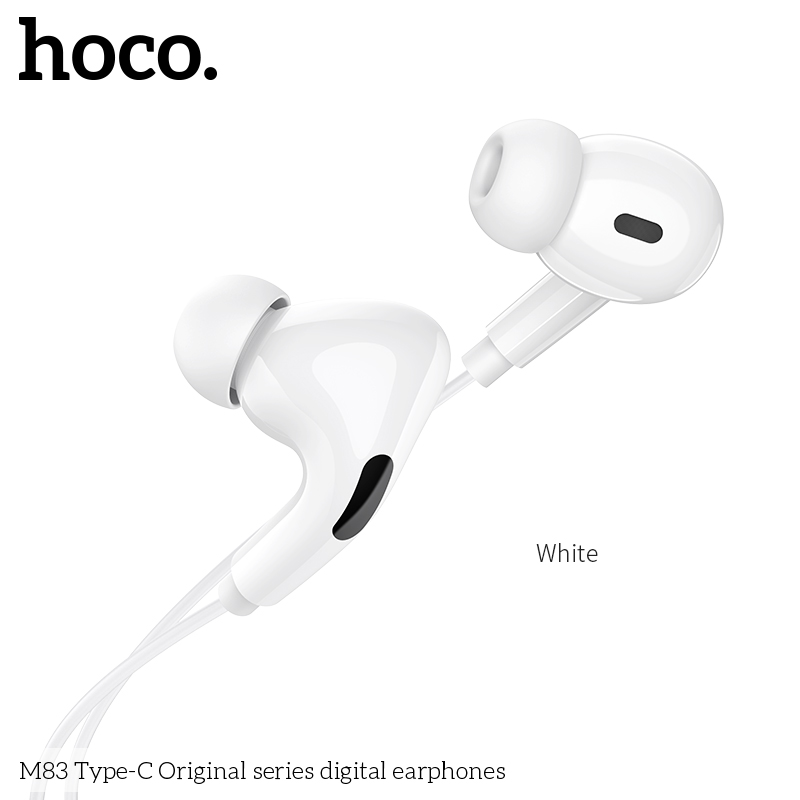 Hoco M83 Type-C Original Series Digital earphones - White