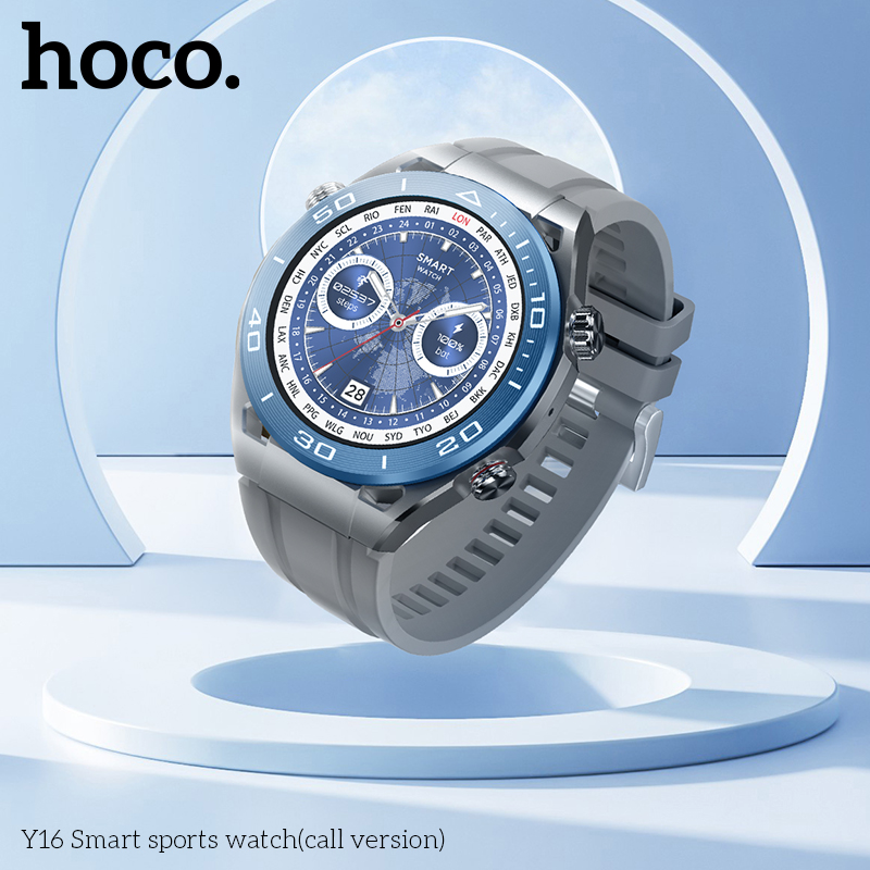Hoco Y16 Smart sports watch(call version) - Black